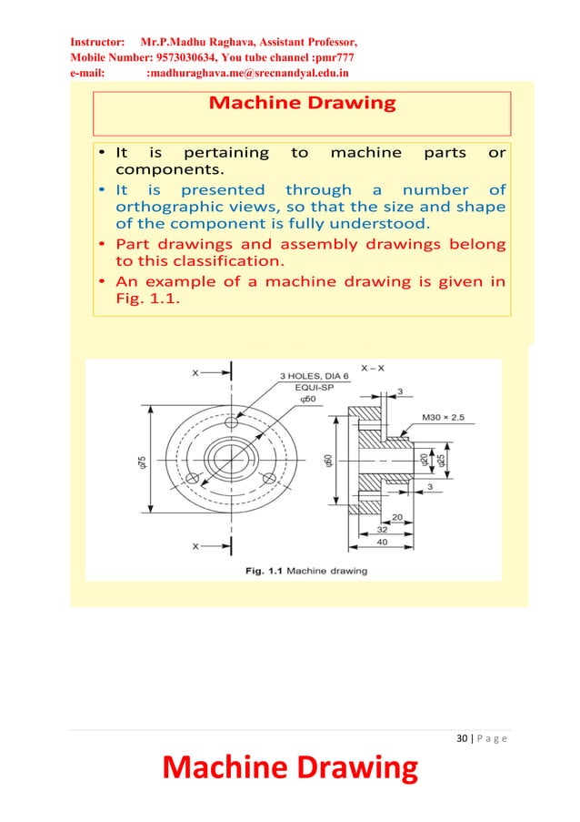 #Machine Drawing Complete lecture notes | PDF