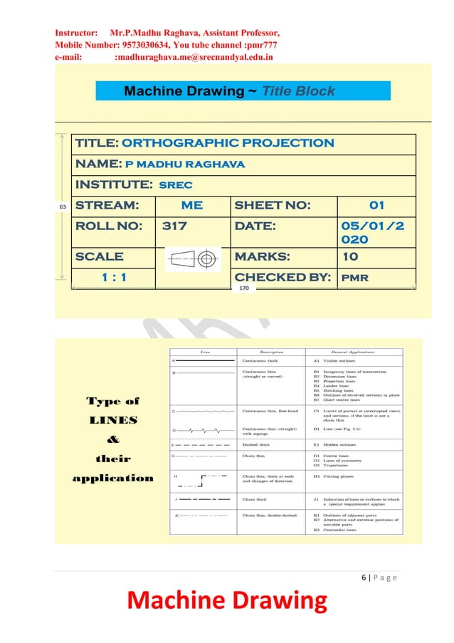 #Machine Drawing Complete lecture notes | PDF