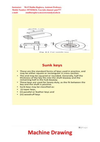 #Machine Drawing Complete lecture notes | PDF