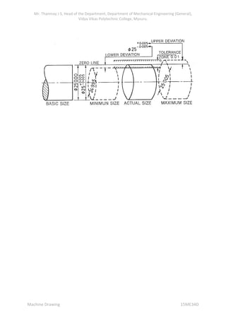 Machine drawing notes 15 me34d | PDF