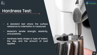 Concept on hardness test conducted on material | PPT