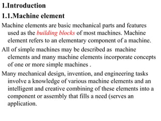Machine element | PPT