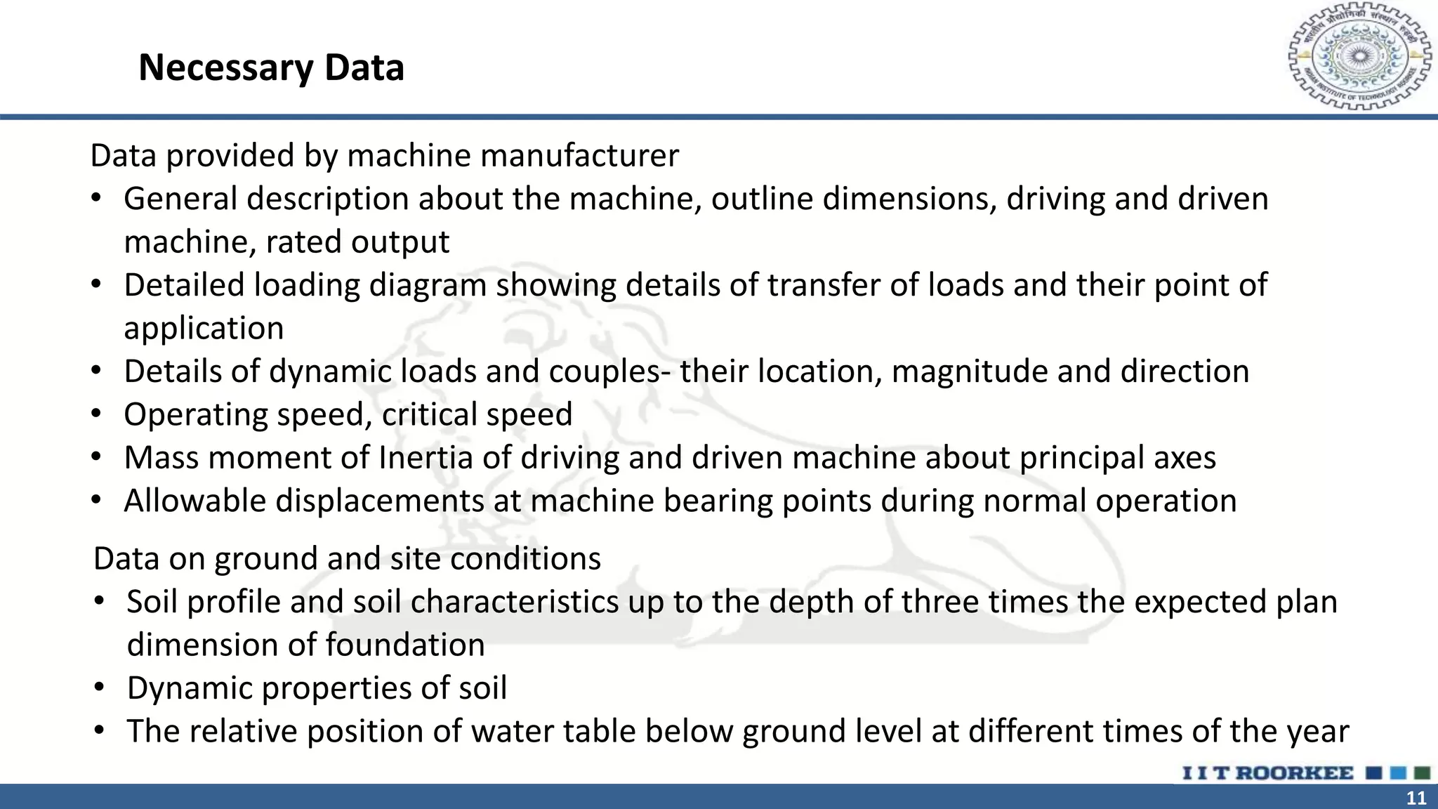 Machine foundations | PPTX
