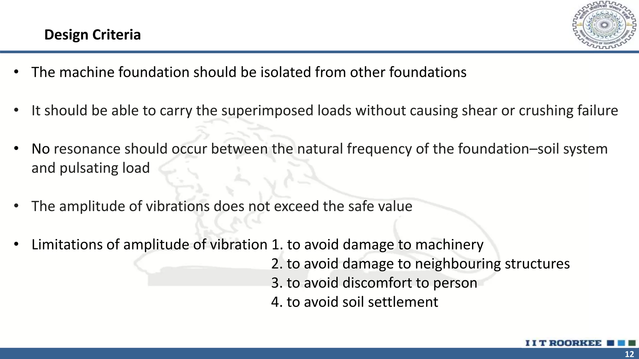 Machine foundations | PPTX