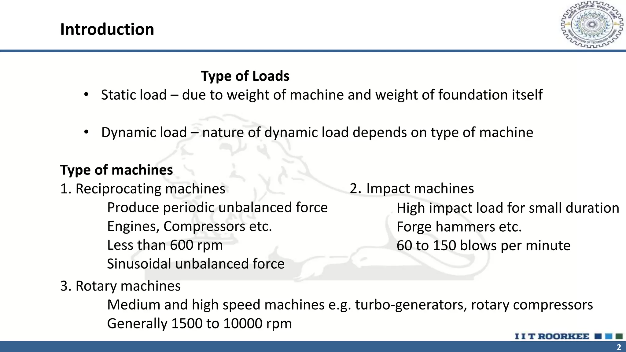 Machine foundations | PPTX