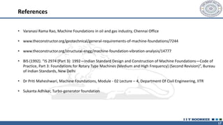 Machine foundations | PPTX