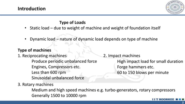 Machine foundations | PPTX