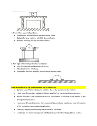 Machine foundation notes for civil engineering students | PDF