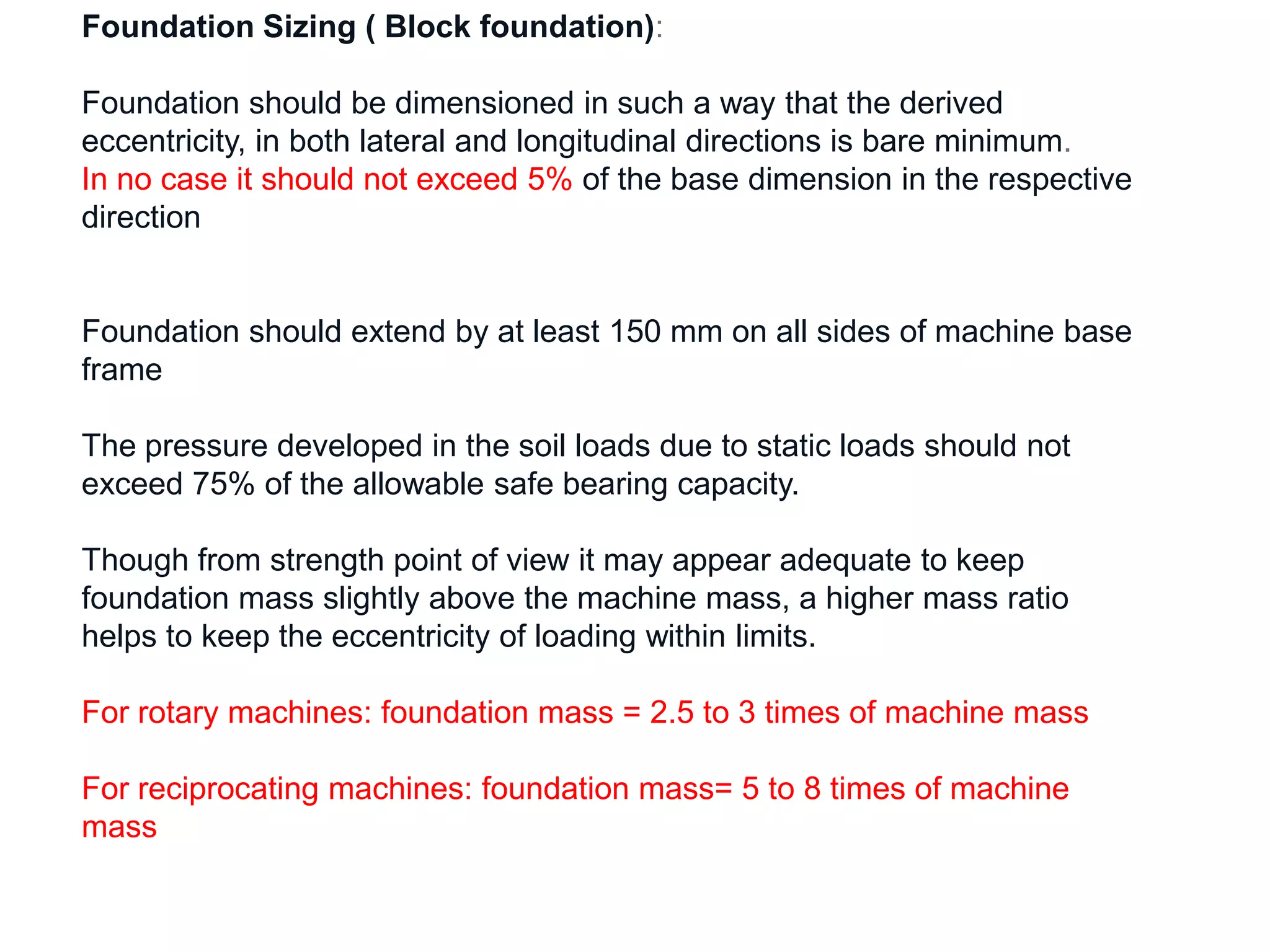 Machine Foundation Design | PDF