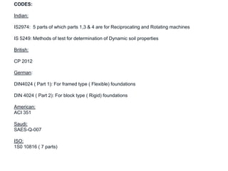Machine Foundation Design | PDF