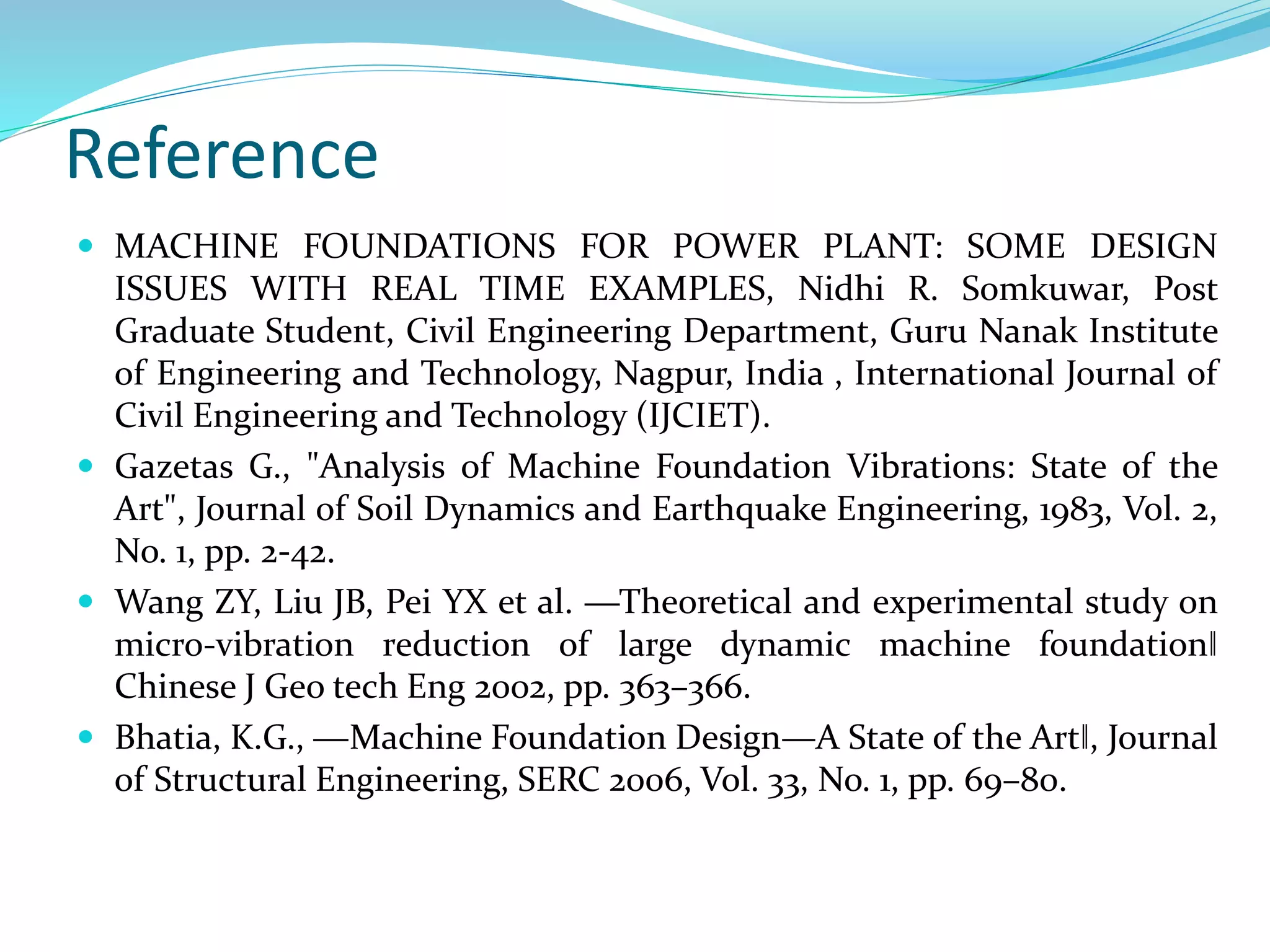 Machine foundation | PPTX