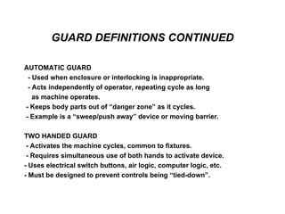 Machine Guarding.ppt safety training machine | PPT