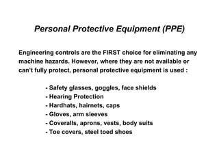 Machine Guarding.ppt safety training machine | PPT