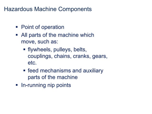 Machine Guarding and Amputation Hazards.pptx | First Aid | Injuries