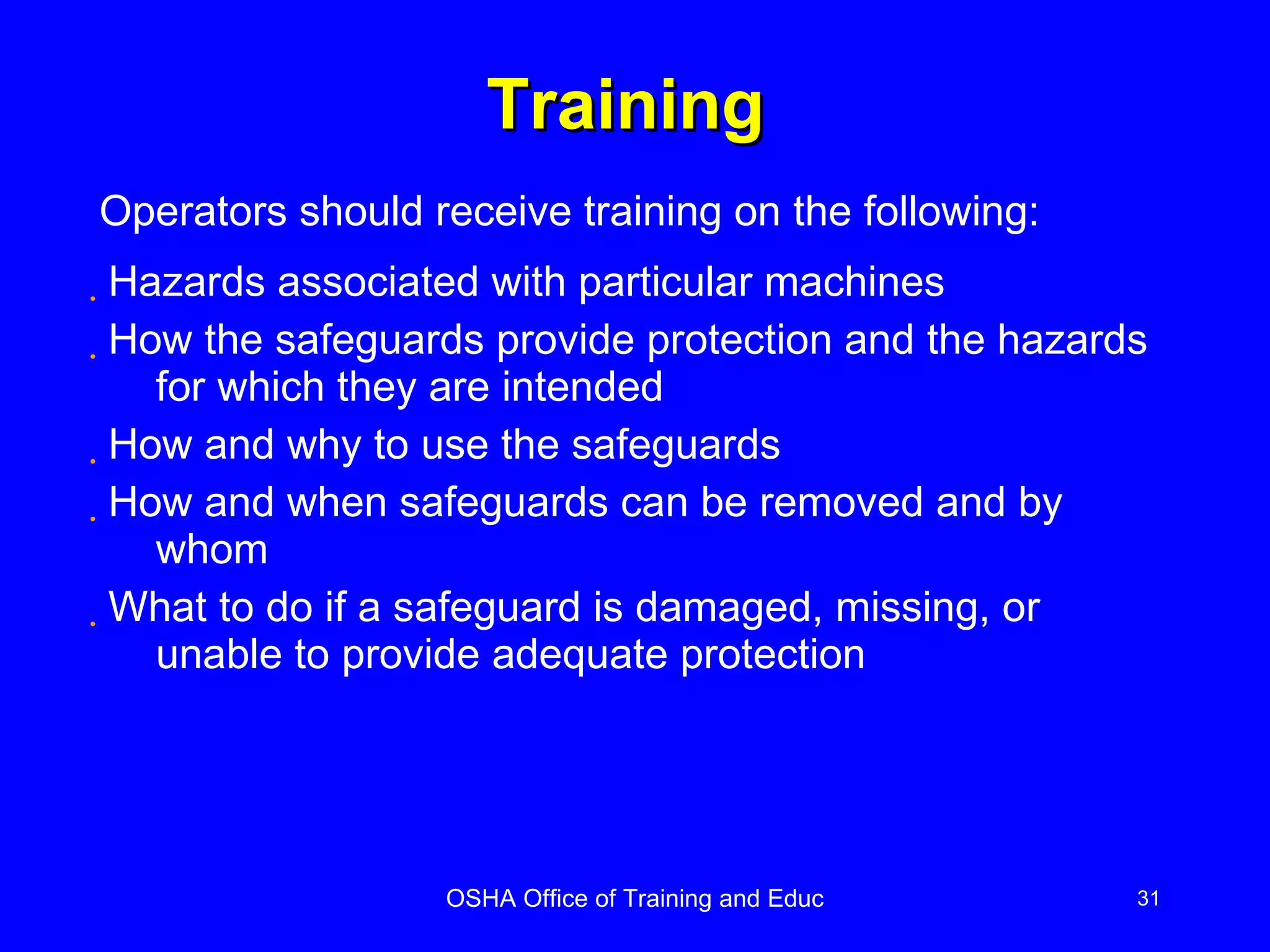 Machine Guarding Ppt | PPT