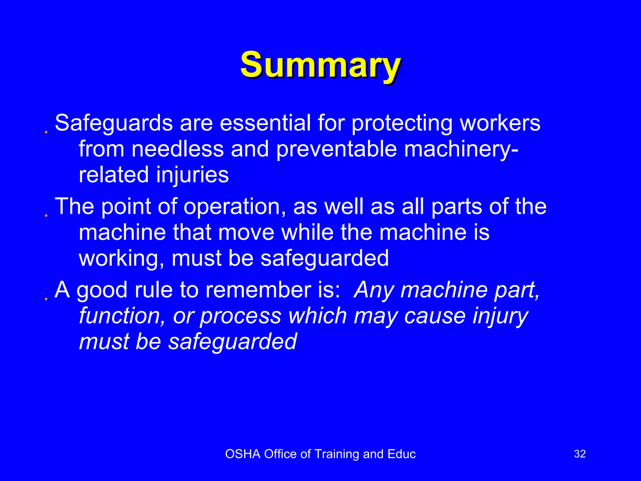 Machine Guarding Ppt | PPT
