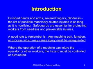 Machine Guarding Ppt | PPT