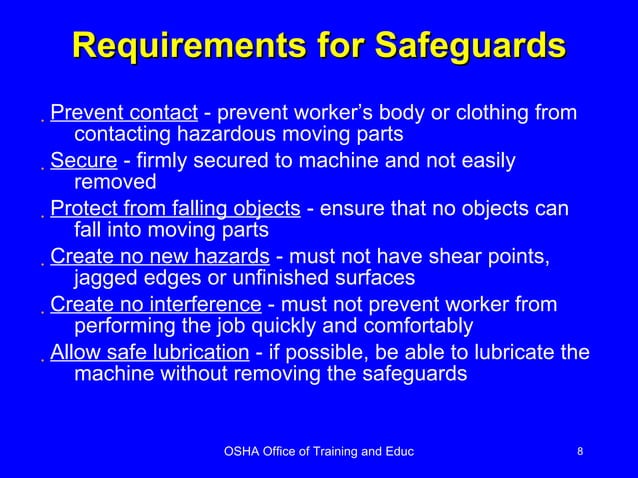 Machine Guarding Ppt | PPT | Injuries | Diseases and Conditions