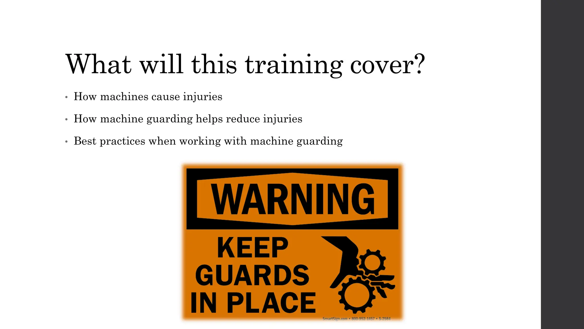 Machine guarding importance and safety training information for engineer | PPT