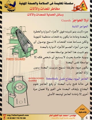 Machine hazards مخاطر المعدات والالات | PDF