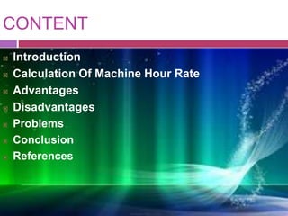 Machine hour rate | PPTX