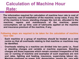 Machine hour rate | PPTX