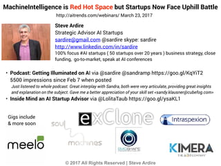 Machine intelligence is red hot space but startups now face uphill ...