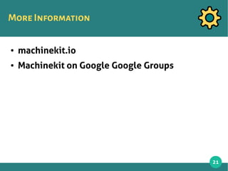 Machinekit - Machine Control Ready for the Internet of Things | PPT