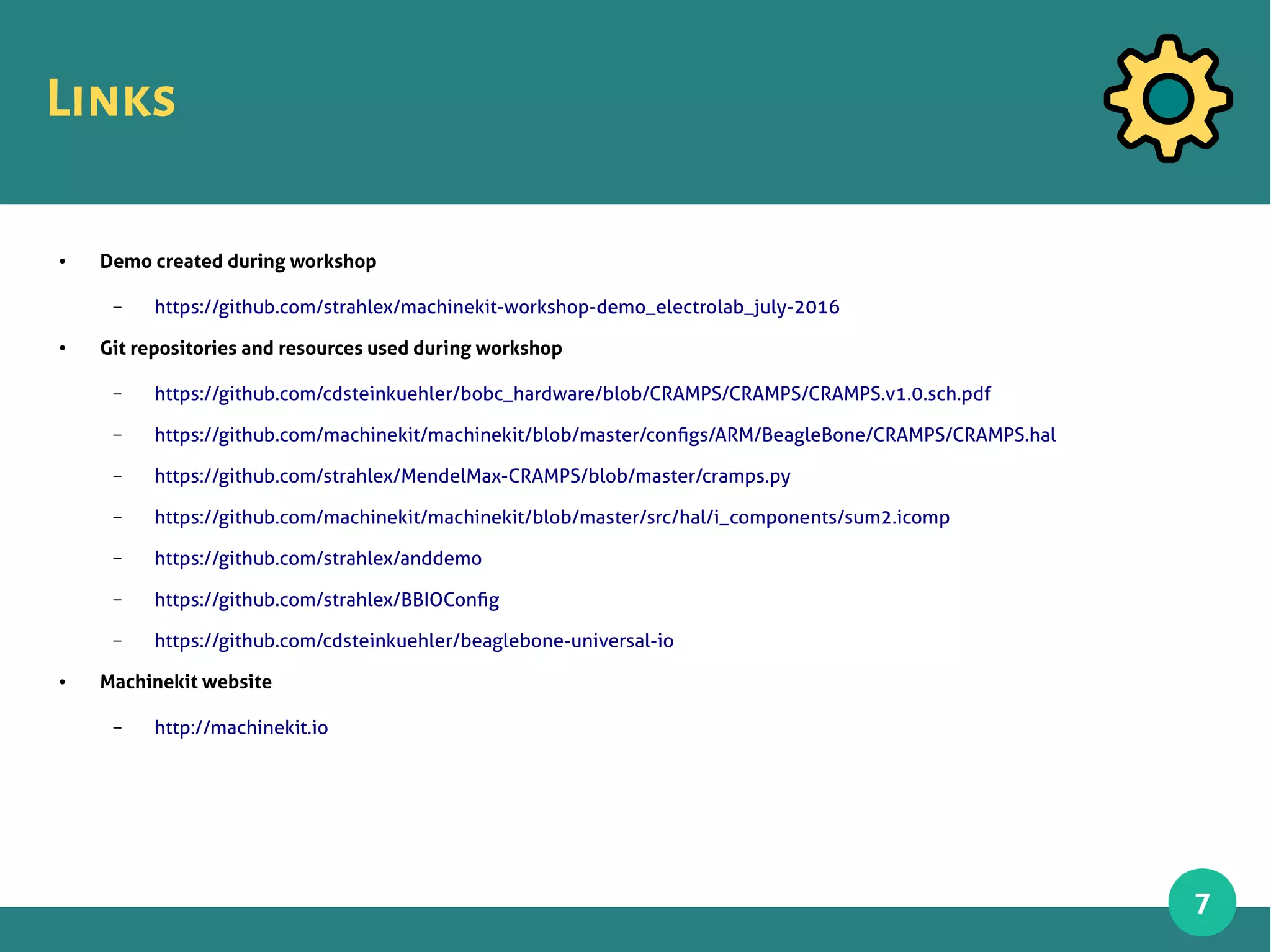 Machinekit - Machinekit Basics Workshop | PDF