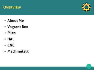 Machinekit - Machinekit Basics Workshop | PPT