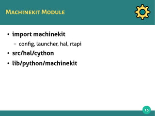 Machinekit - Build Real Time Systems with Python | PDF