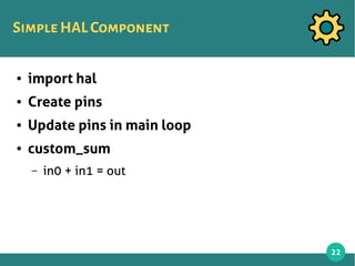 Machinekit - Build Real Time Systems with Python | PDF