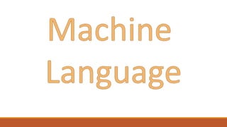 Machine language | PPT