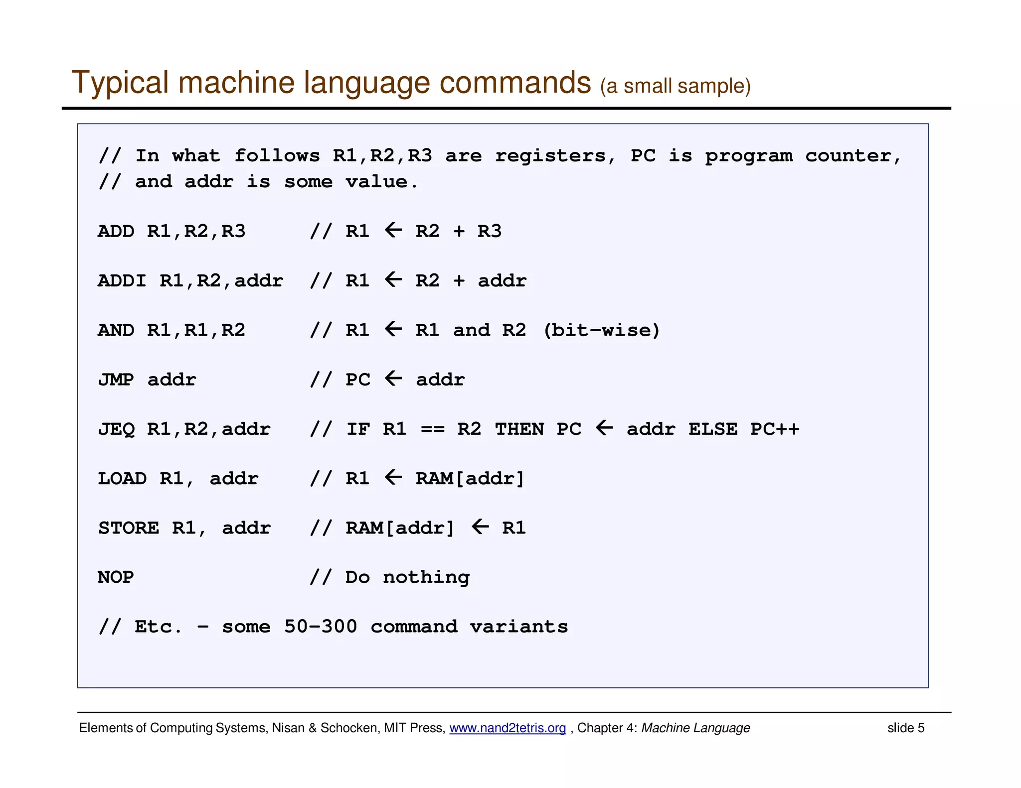 Machine language | PDF