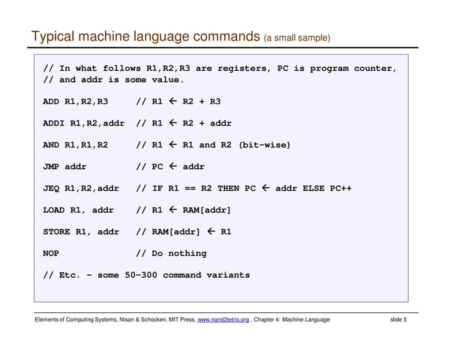 Machine language | PDF