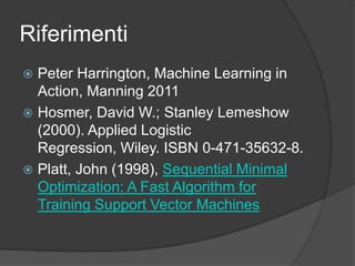 JugMarche: Machine learning: usi pratici di supervised learning | PPTX