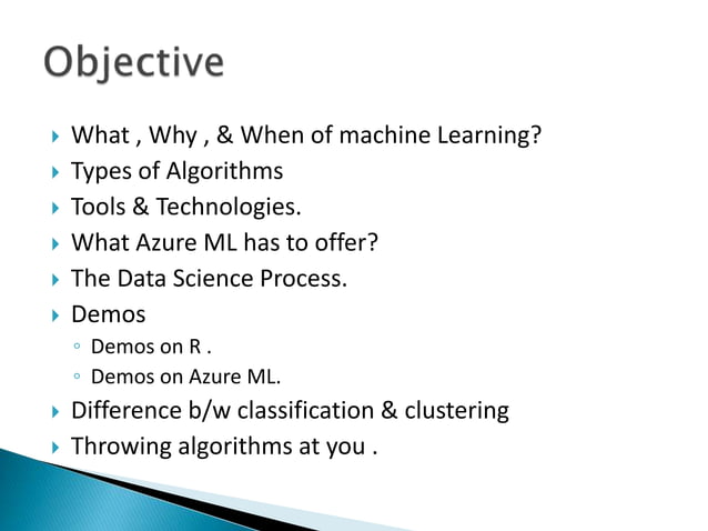 Machine learning | PPT