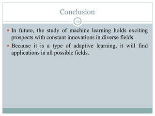 Machine learning | PPTX
