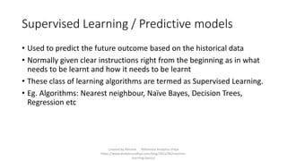 Machine learning | PPTX