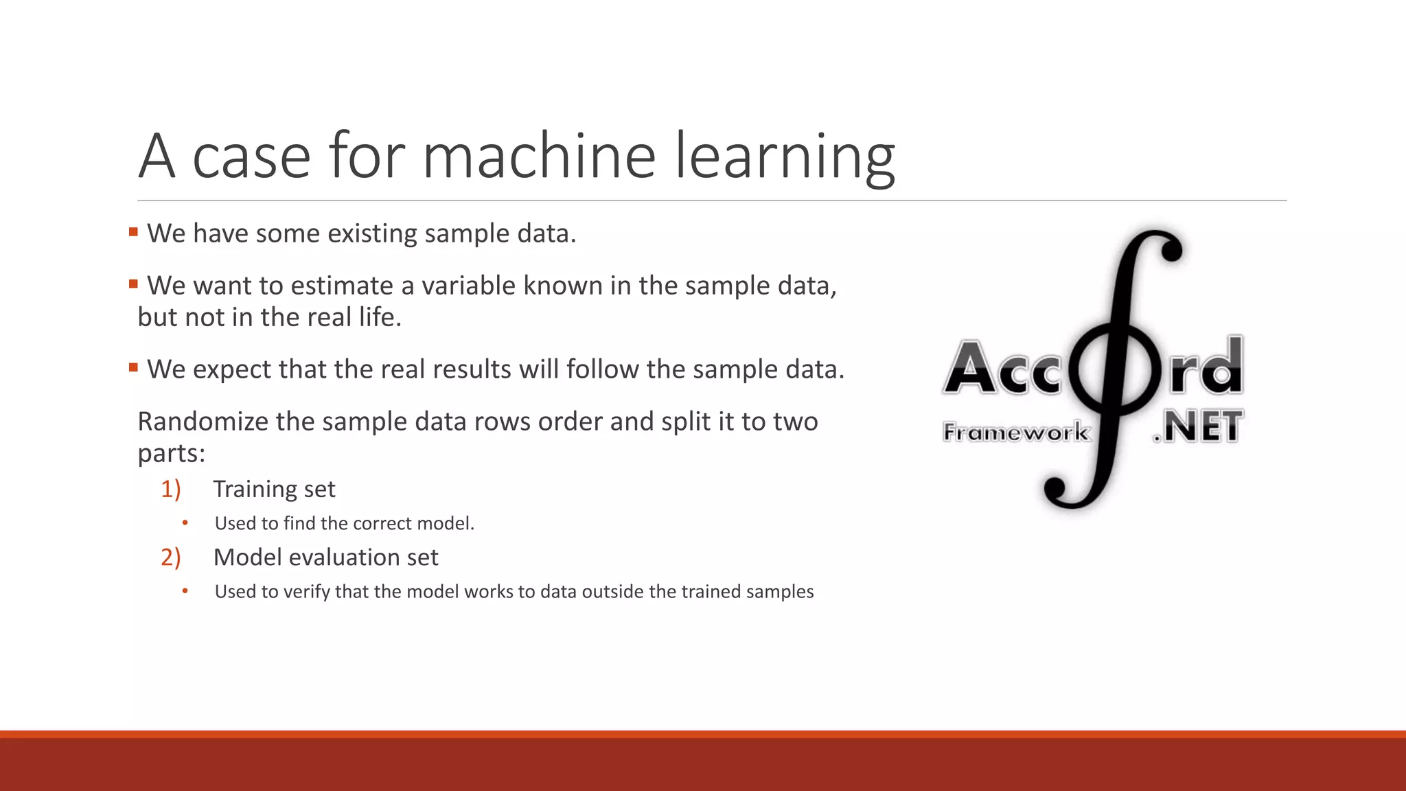 Machine learning (using Accord.NET and FSharp) | PPT