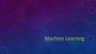 Machine learning | PPTX