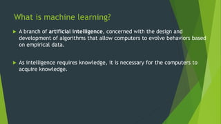 Machine learning | PPTX