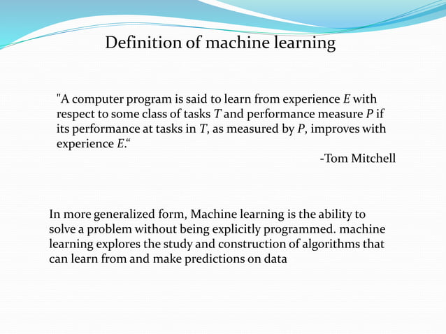 Machine learning | PPT