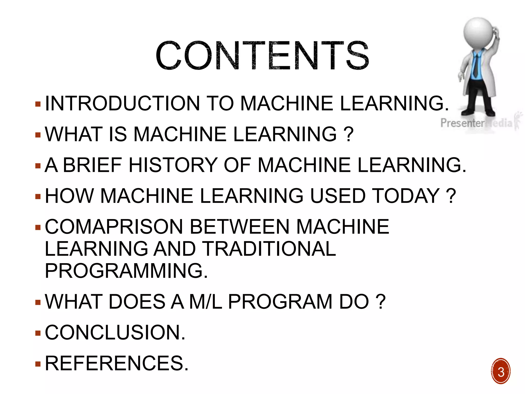 Introduction to Machine learning | PPT