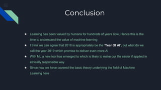 Introduction To Machine Learning | PPT