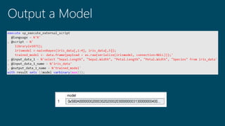 Machine Learning en SQL Server | PPTX
