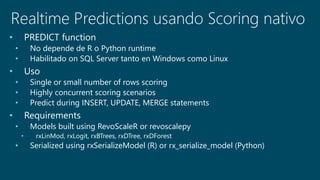 Machine Learning en SQL Server | PPTX