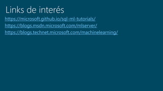 Machine Learning en SQL Server | PPTX