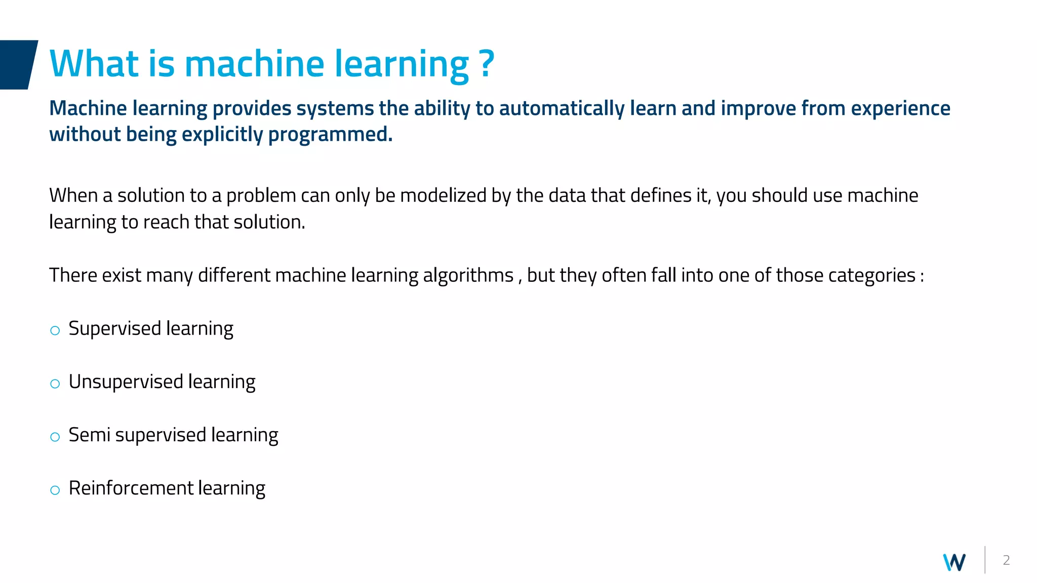 Machine learning - AI | PPT