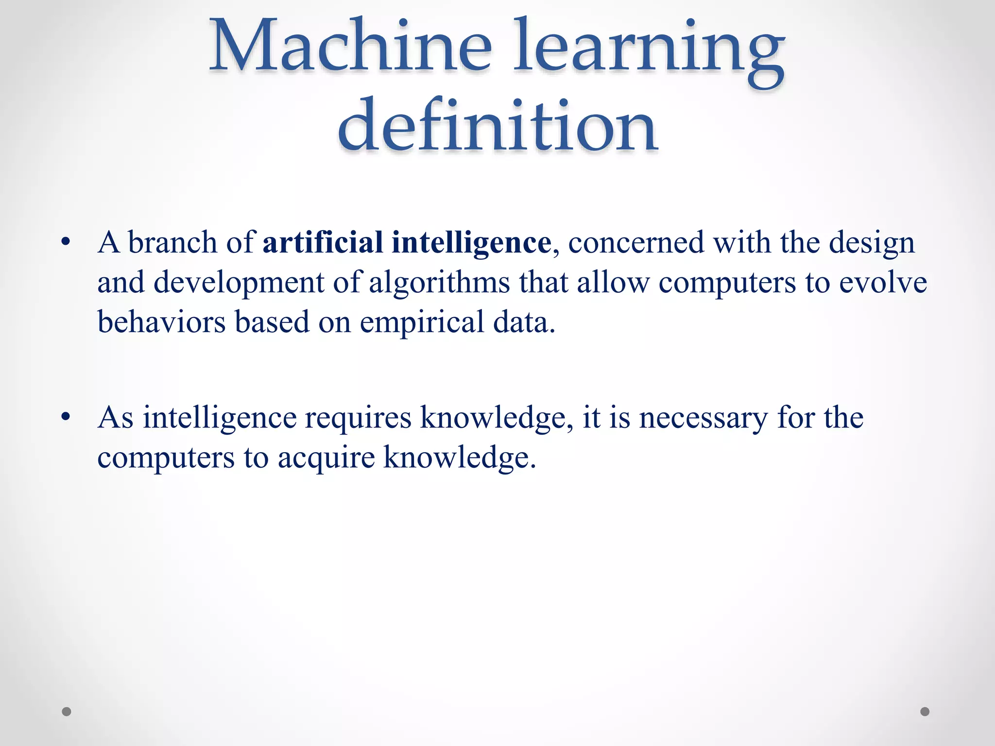 Machine learning | PPT